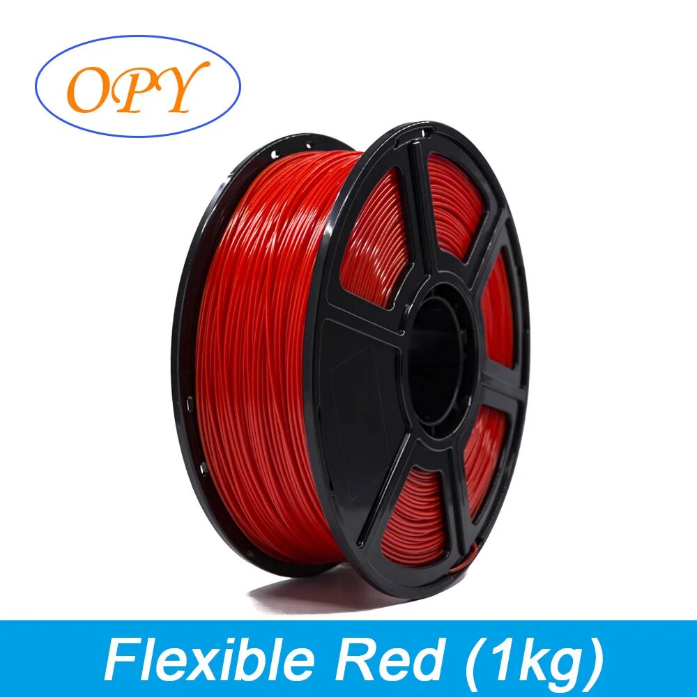 Гибкий красный филамент OPY 1кг