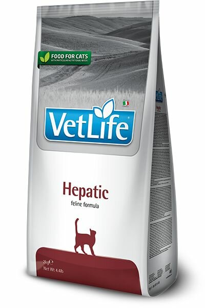Сухой корм Vet Life Cat Hepatic для поддержания функции печени у кошек 400 гр