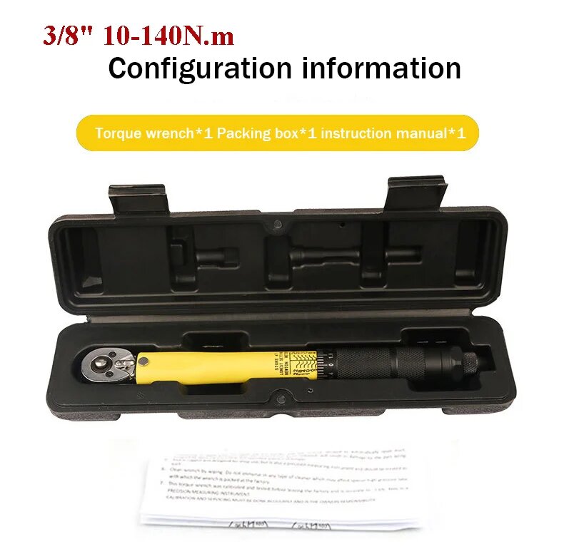 Динамометрический ключ 3/8" 10-140 Нм
