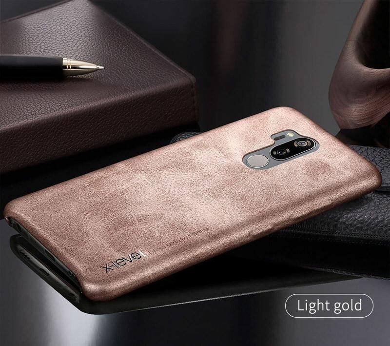 Кожаный чехол X-level, бизнес серии Vintage для LG V20, золотой