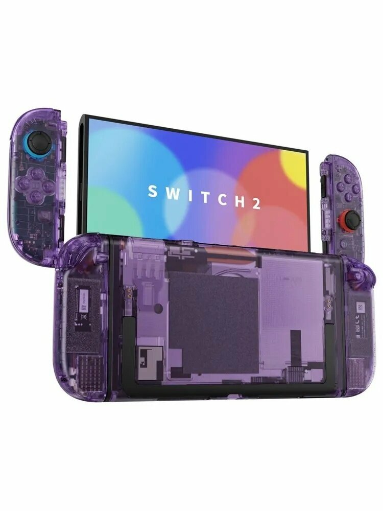 EXtremeRate Набор Замены Задней Крышки и Кнопок для Nintendo Switch 2 (Полный Комплект Корпуса)