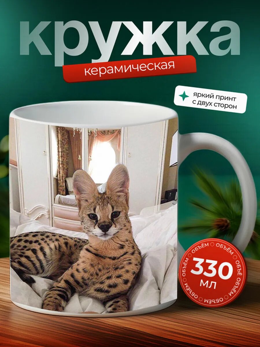 Кружка Саванна кошка,