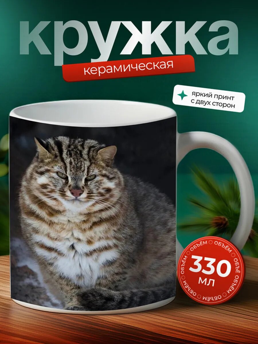 Кружка Гигантский лесной кот,