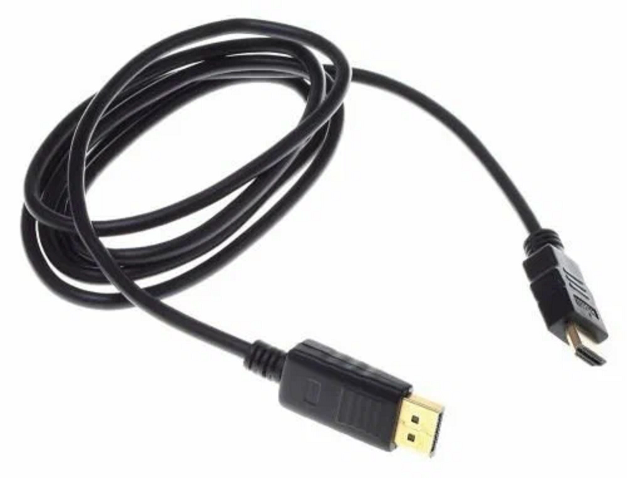 Кабель интерфейсный DisplayPort-HDMI Buro BHP RET HDMI_DPP18 1.8м. феррит. кольца позолоченные контакты черный
