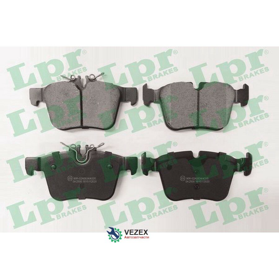 LPR 05P2020 Комплект тормозных колодок, дисковый тормоз LPR 05P2020