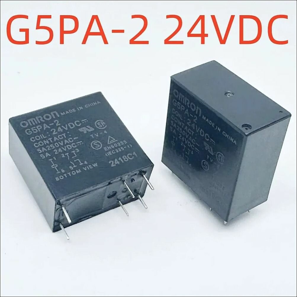2шт. G5PA-2 24VDC 5A, 6 контакта реле