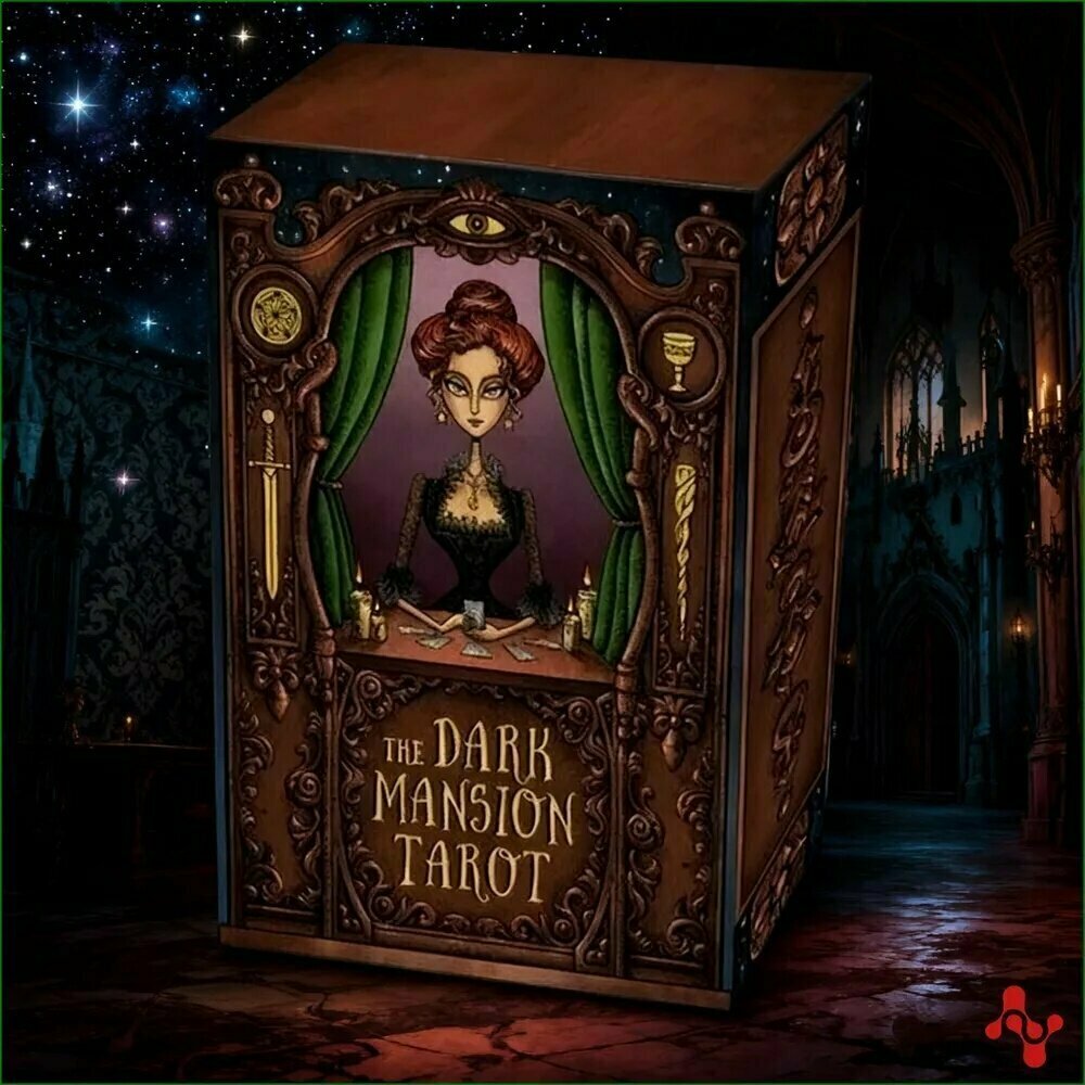 Таро Тёмный Особняк / The Dark Mansion Tarot (золотой срез) Стандартный Размер--czy1114