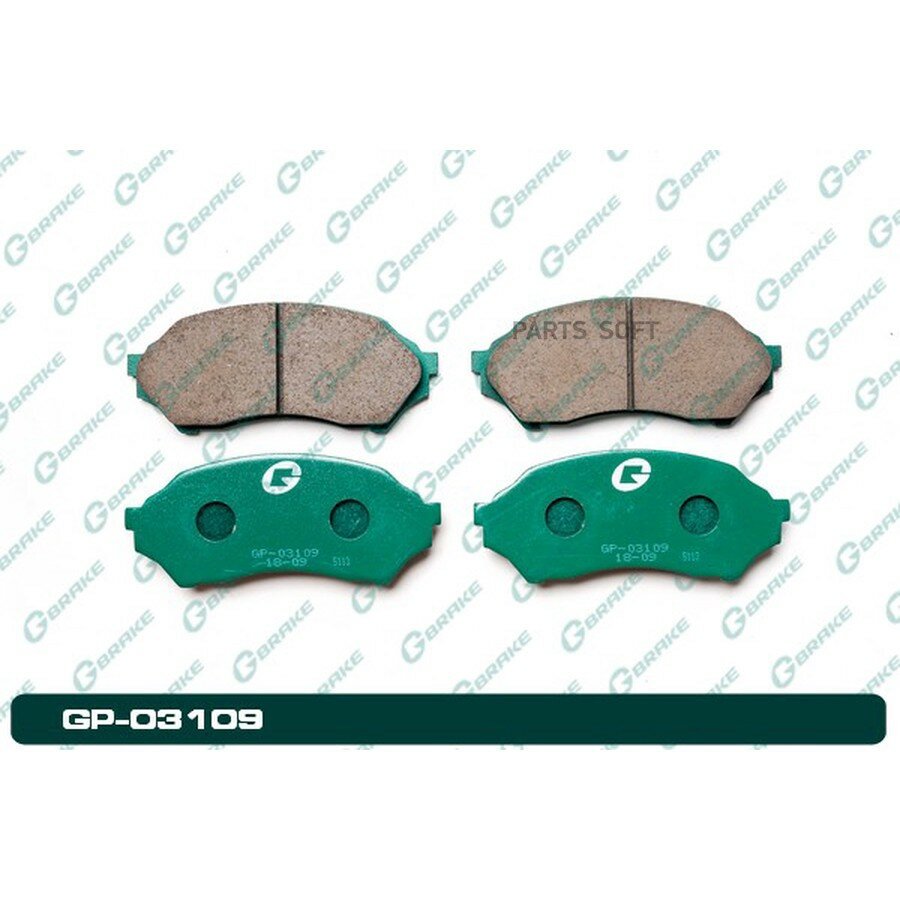 GP-03109 G-BRAKE Колодки тормозные дисковые G-BRAKE GP03109 | цена за 1 шт