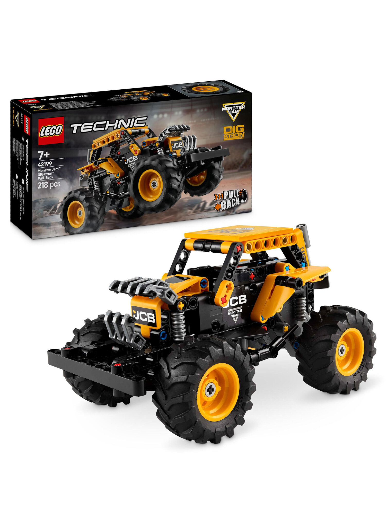 Конструктор LEGO Technic 42199 Monster Jam DIGatron с откидным верхом, от 7 лет, 218 дет.