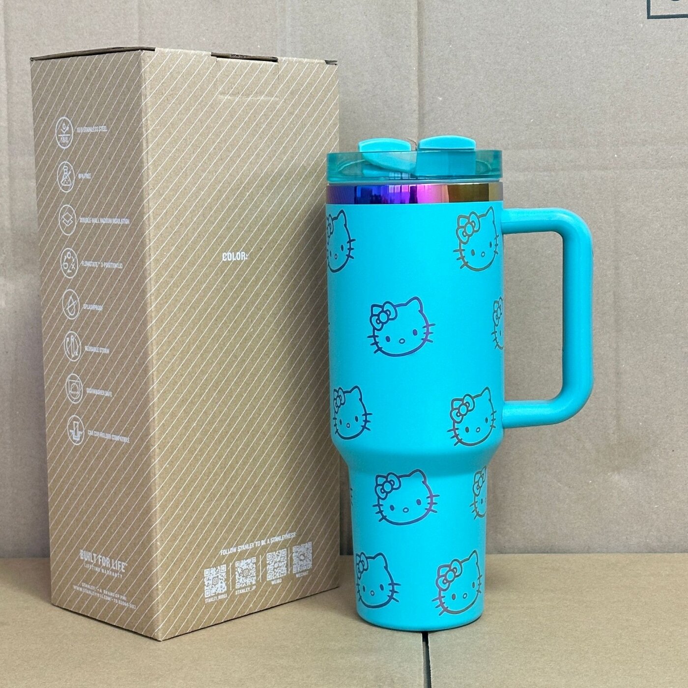 Автомобильная чашка Stanley staney 40oz, двухслойная чашка с вакуумной изоляцией, термос объемом 1,18 литра