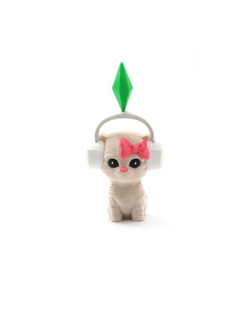 The Sims Plumbob Dancing Cat, Качающийся кот Симс, антистресс декор для автомобиля, сувенирный интерьерный аксессуар,11.5cm,1 шт.
