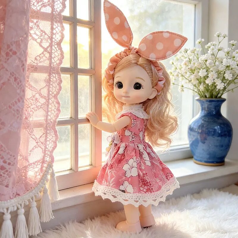 Одежда для кукол BJD 8 дюймов 16-17 см, комплект с головным убором, без куклы и обуви