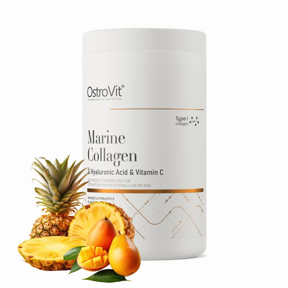 Ostrovit Marine Collagen&Hyaluronic Acid&Vitamin C (500 гр) (манго-ананас)