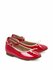 Балетки MIKI HOUSE Ankle-strap bow ballet flats, размер 25, , красный