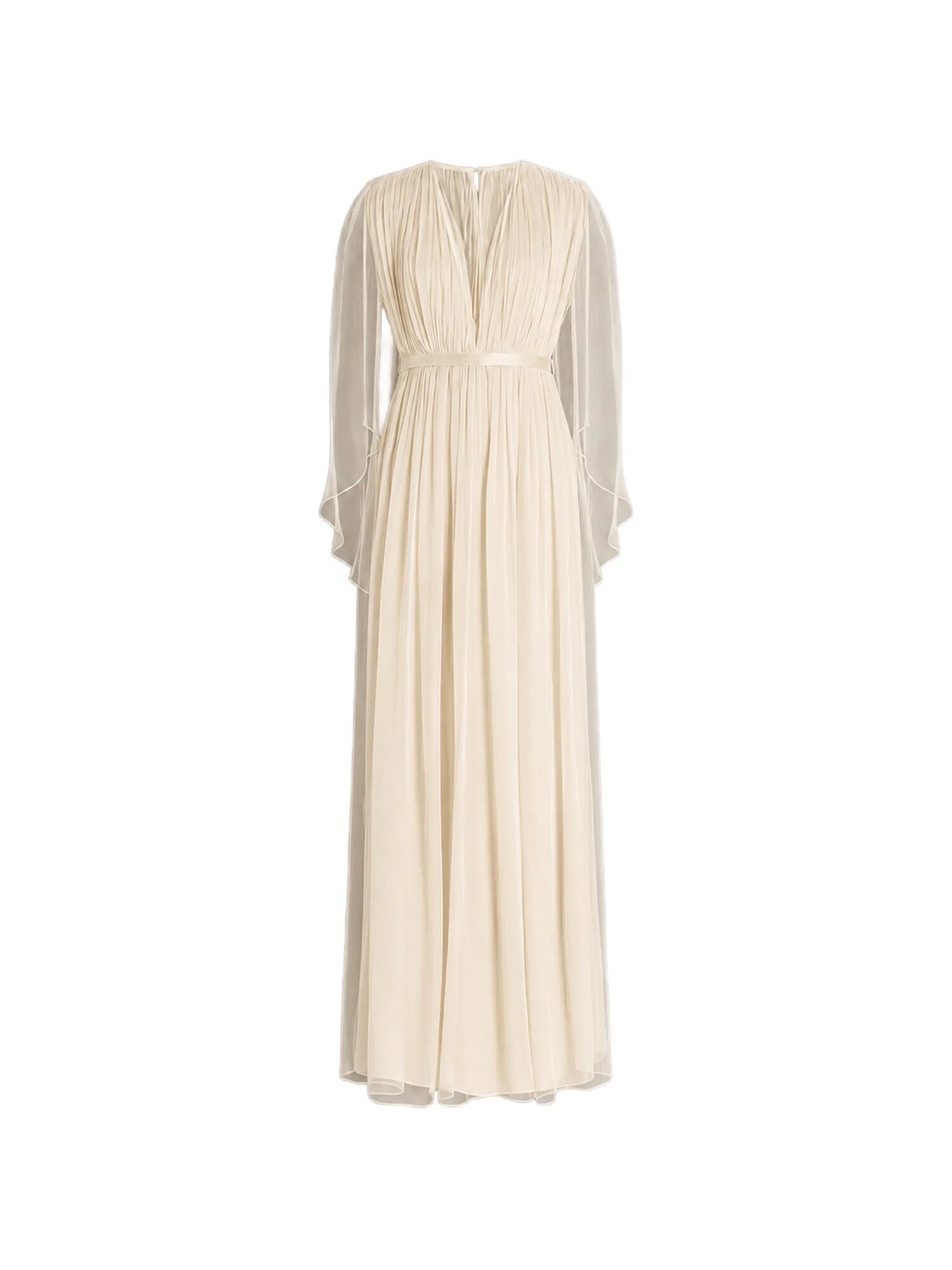 Платье Alberta Ferretti Pleated silk maxi dress, размер 42 — фото 1