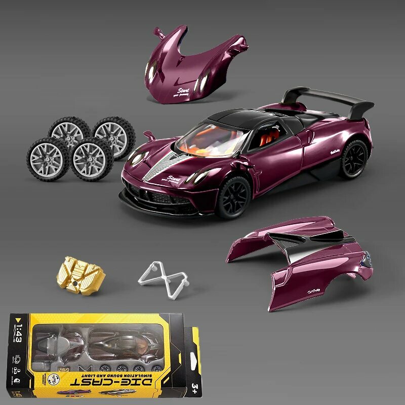Maisto 1:43 Pagani Huayra Dinastia Toyota AE86 Фиолетовый, Purple Box