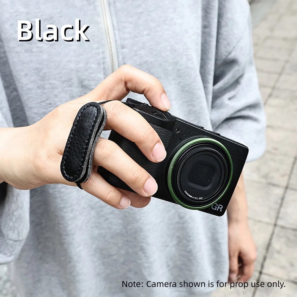 Ремешок на запястье для камеры Ricoh GR II, GR III, GR4 Черный, Черный, Black
