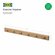 Вешалка IKEA Ховолм из массива дуба с шестью крючками, 57 см, бежевая