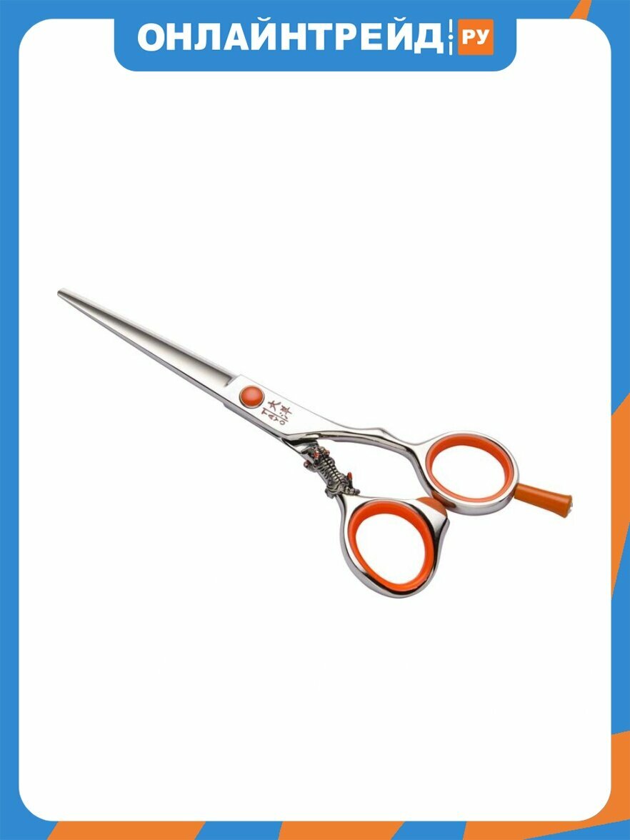 Парикмахерские ножницы Tayo Orange TQ55055T Прямые 5.5" с фигуркой тигра