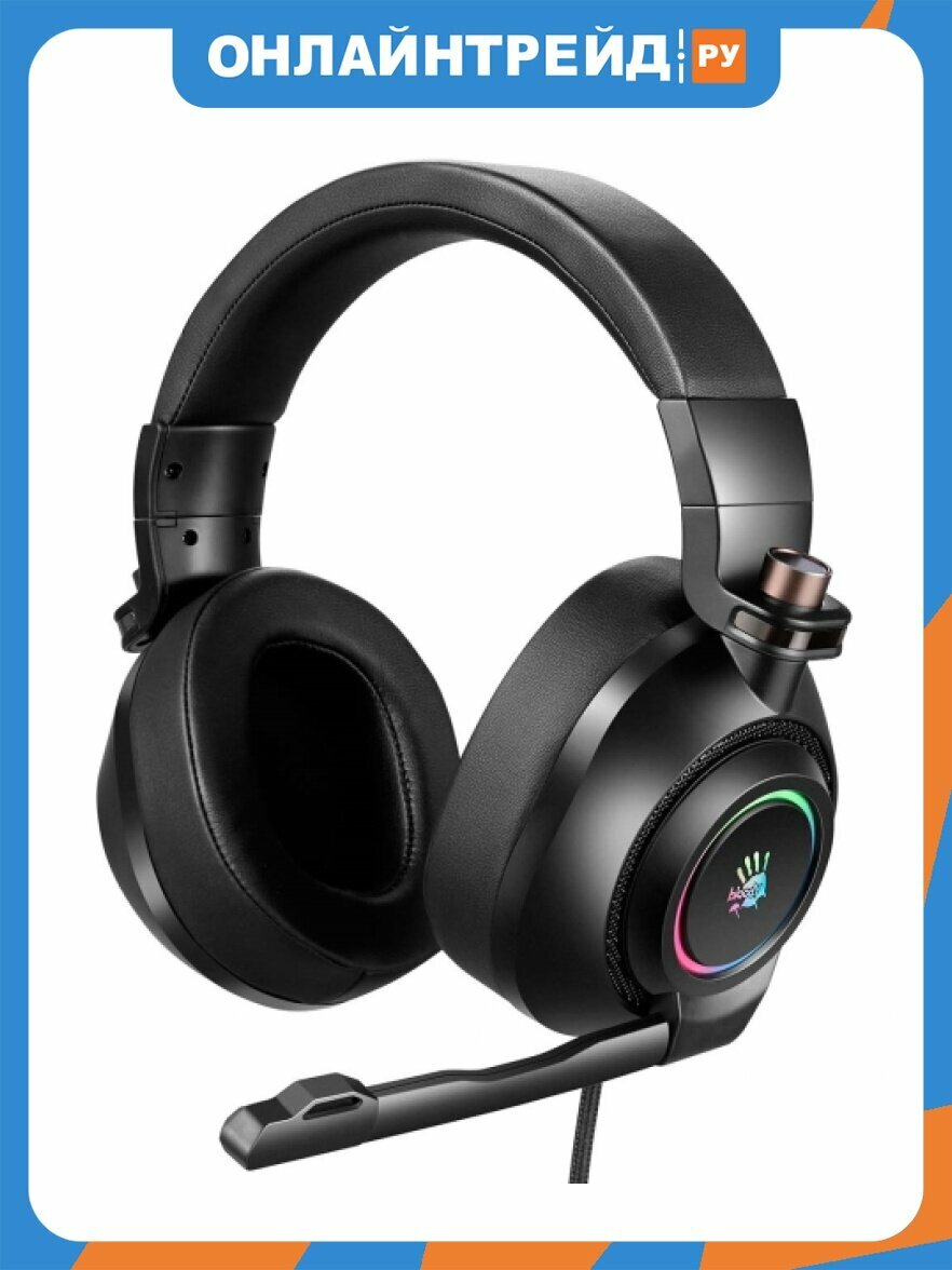 Игровые наушники A4TECH Bloody G580, проводные (USB), черный