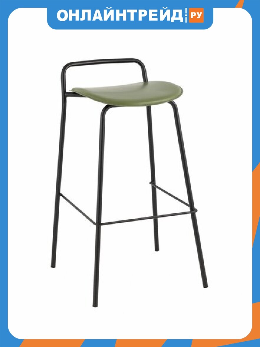 Стул барный Stool Group Mantis, экокожа, зеленый