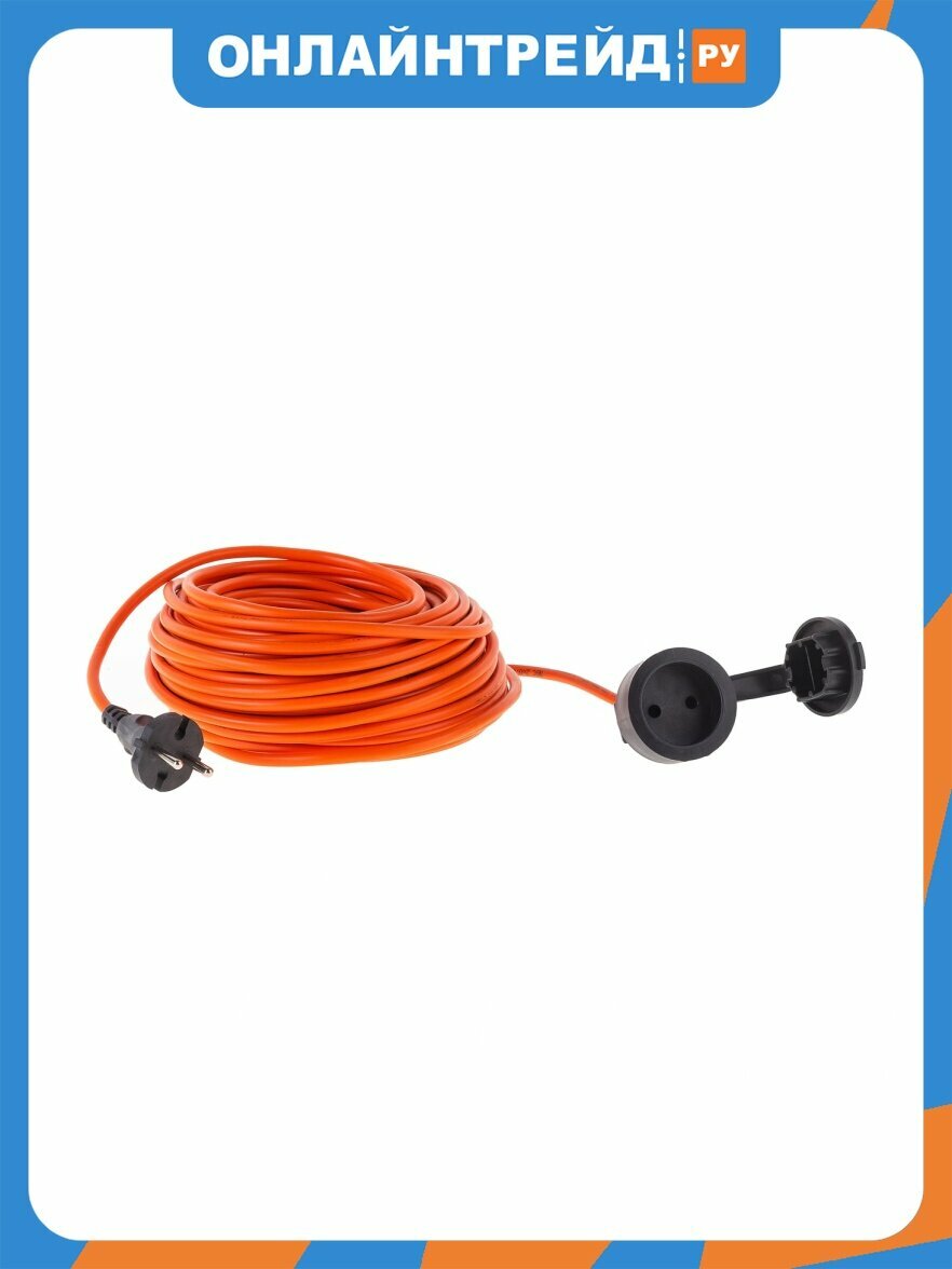 Удлинитель-шнур Gigant б/з ПВС 2х0,75 6A 30м IP 44 INDUSTRY EG PE-027
