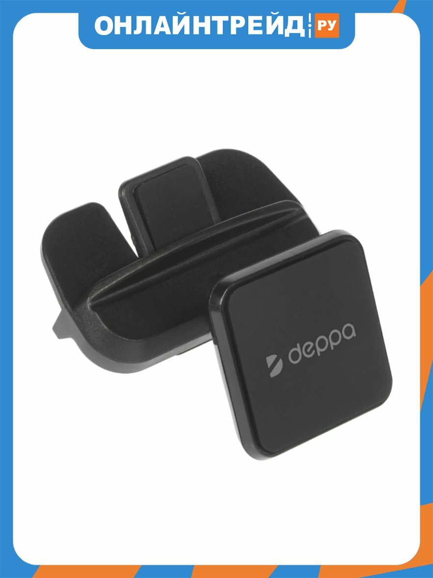 Автомобильный держатель Deppa Mage CD mini, магнитный, CD-слот, черный(55162)