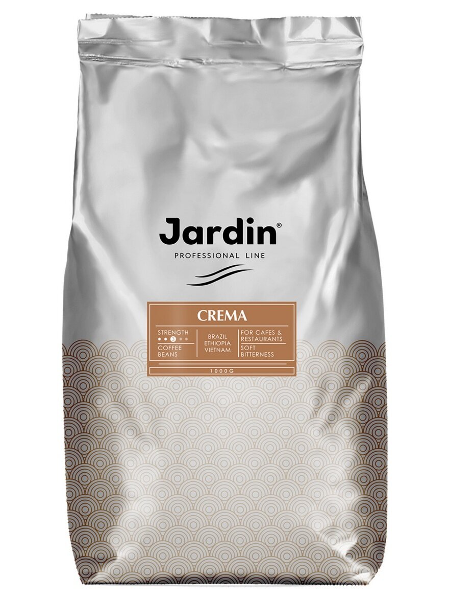 Кофе в зернах Jardin Crema, 1 кг, промышленная упаковка