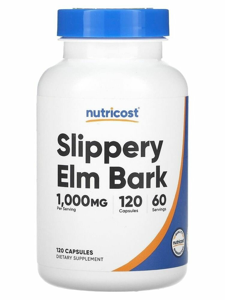 Nutricost, Кора скользкого вяза, 120 капсул