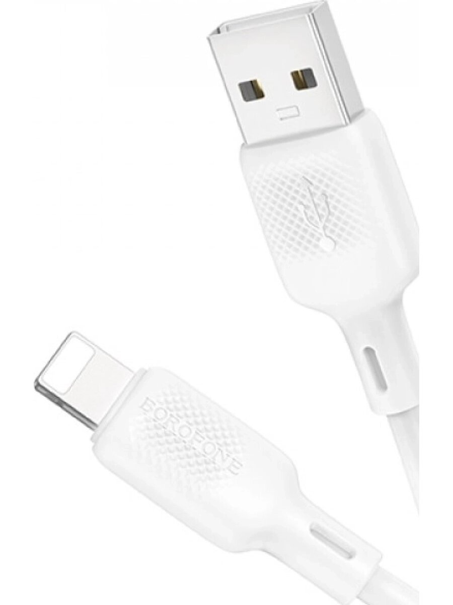 Кабель для смартфона Lightning-USB BOROFONE BX113 2.4А, белый 1м