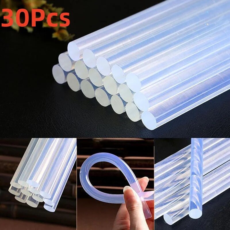 Прозрачные термоклеи 7мм/11мм для клеевого пистолета 10Pcs, 11x300mm