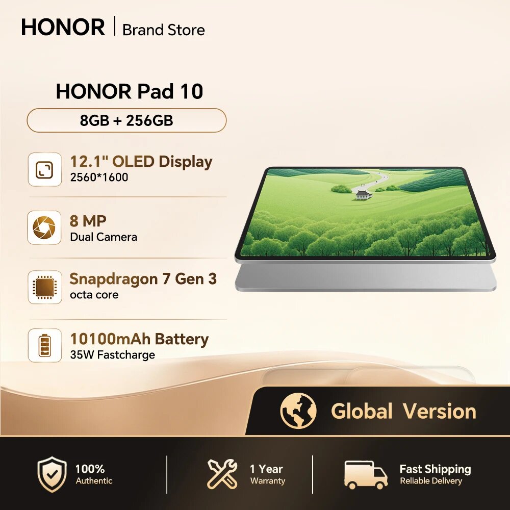 Планшет Honor Pad 10, 12.1", 8/256ГБ, Wi-Fi, Android