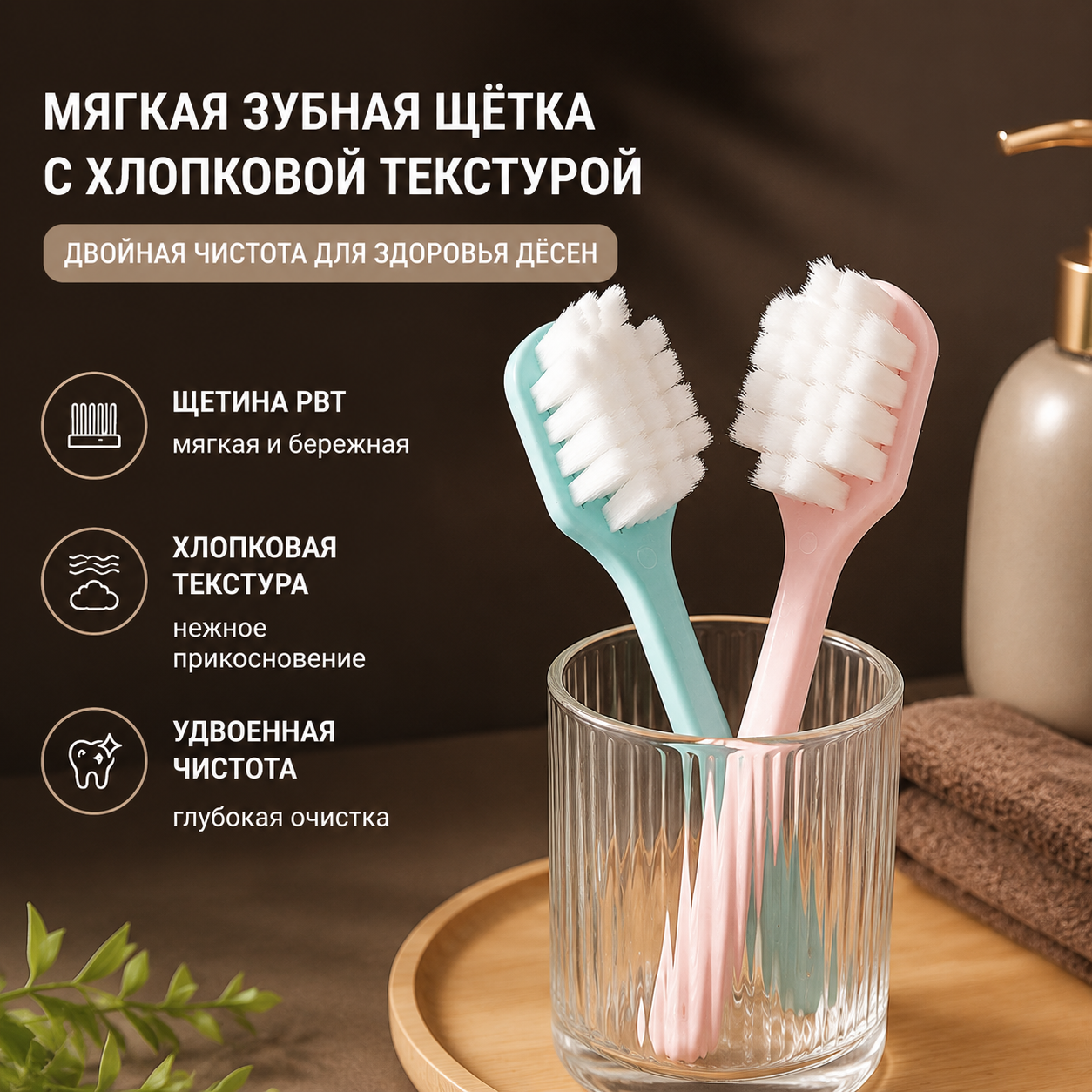 Зубная щетка набор lacalut pure 2 зубные щетки мягкие pontas