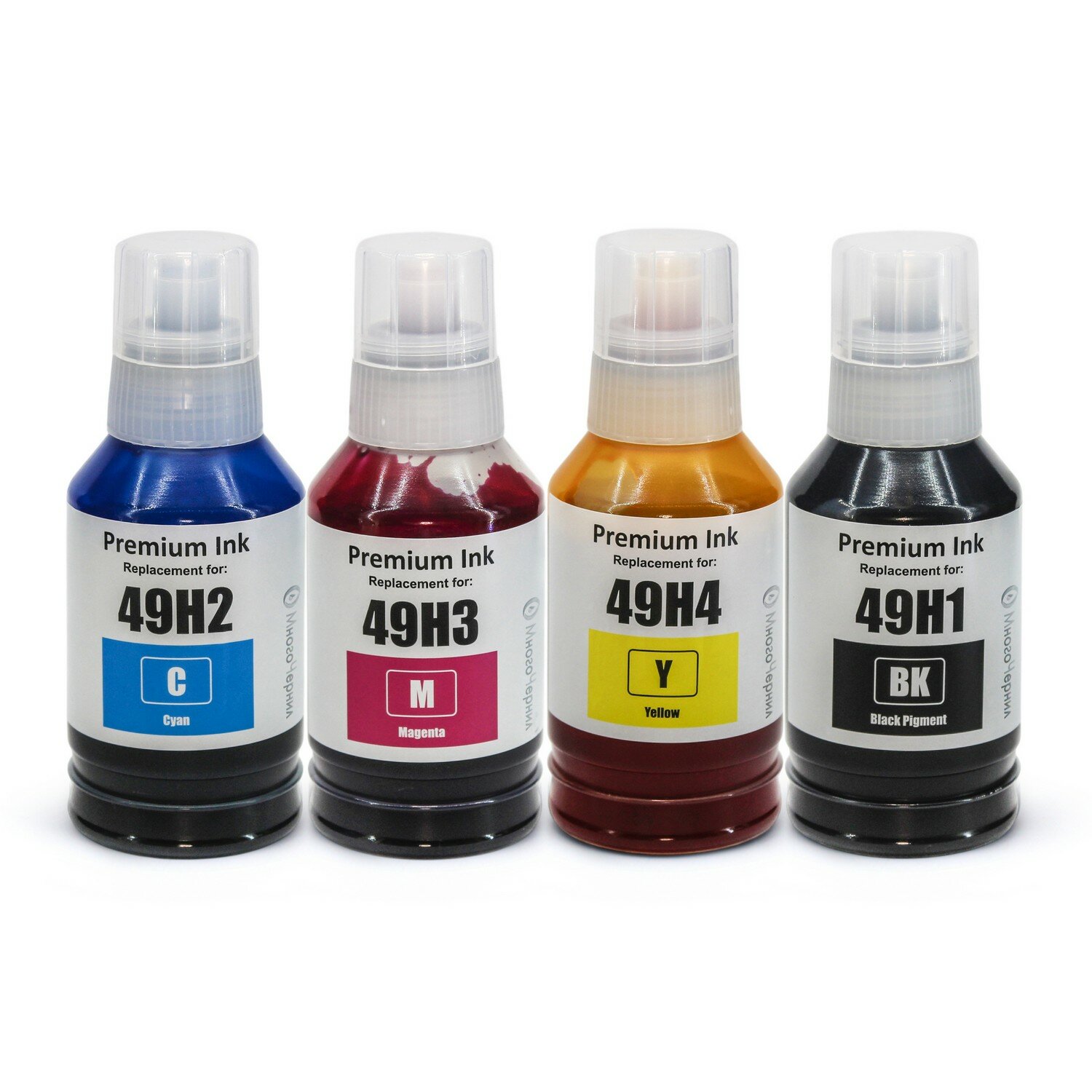 Чернила для Epson SureColor SC-T3100x, совместимые T49H1-T49H4 InkTron пигментные + водные комплект 4 цвета по 140 мл