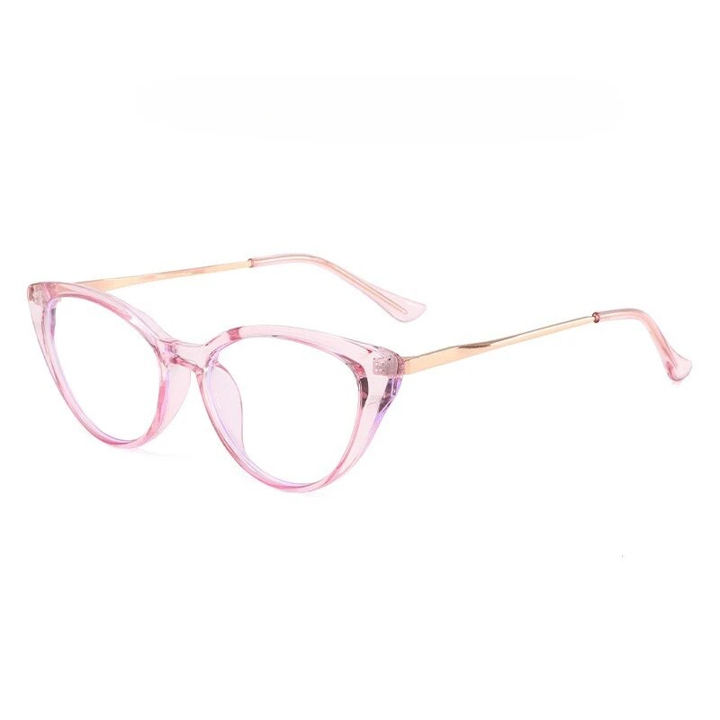 Ретро очки SNQP кошачий глаз для близорукости Pink, Розовый, -4.0