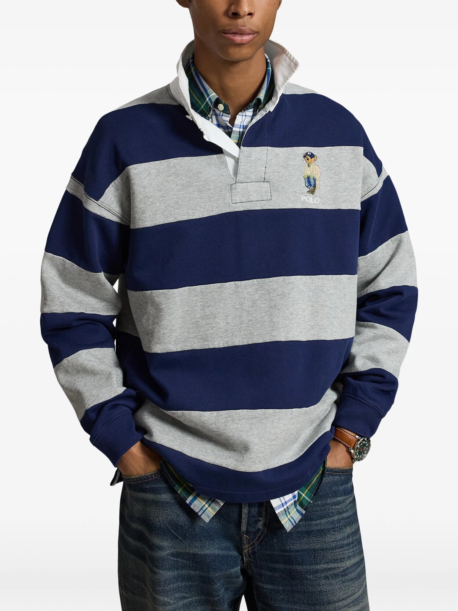 Свитер Polo Ralph Lauren Polo Bear, размер 44, , синий — фото 1
