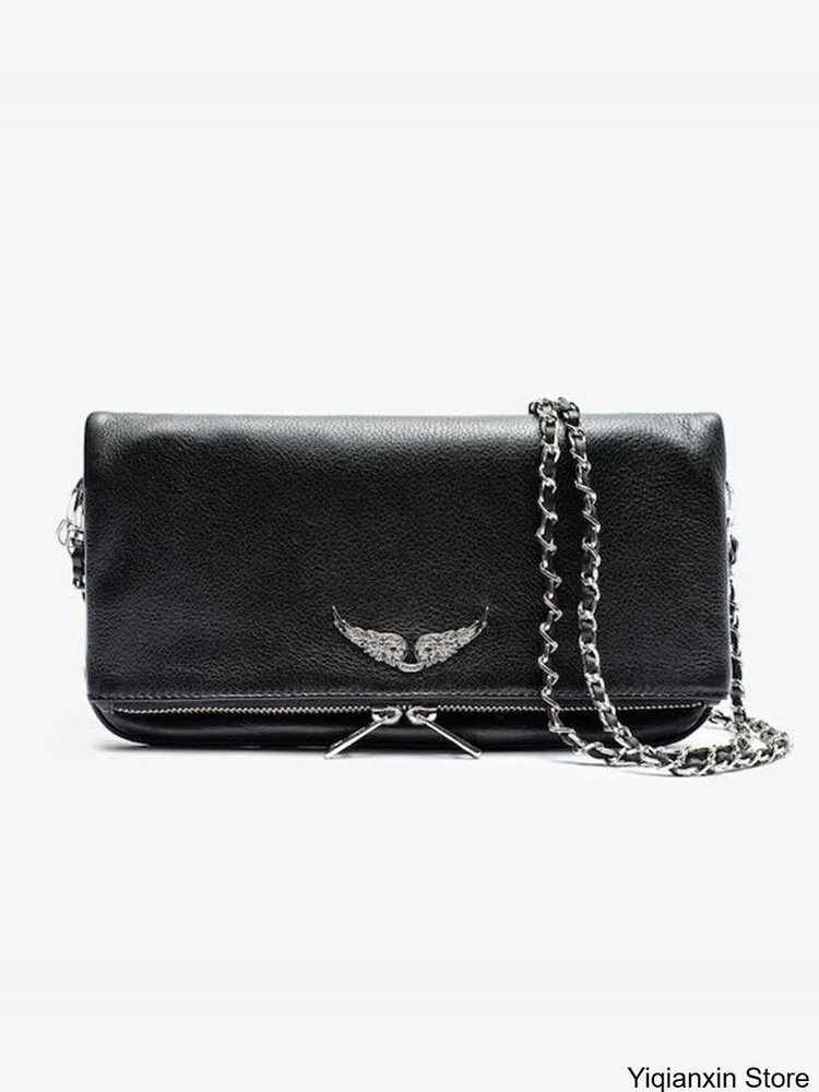 ZADIG&VOLTAIRE Женская сумка-мешок из кожи, Черная, Весна-лето 2026, 27x15x5 см