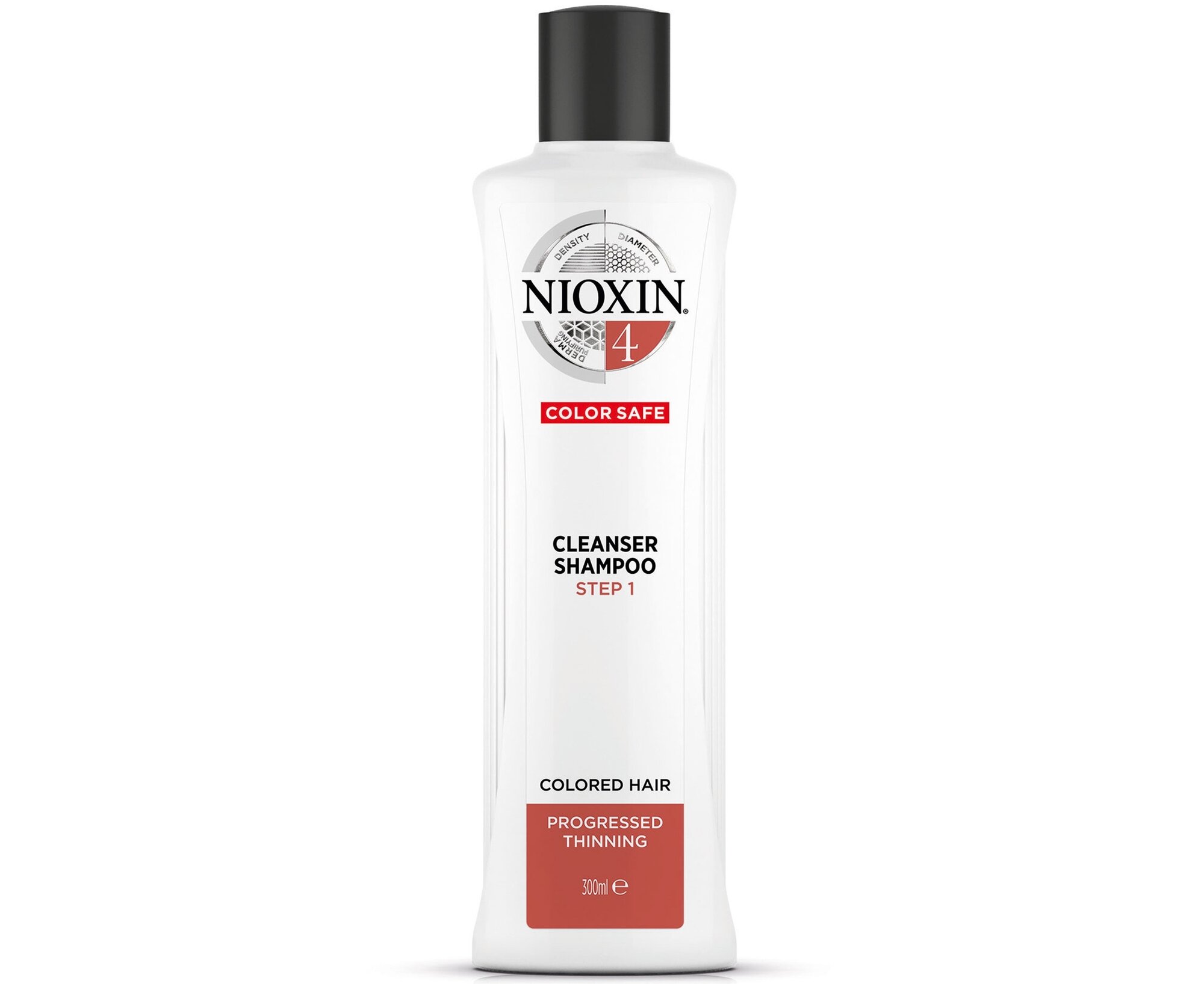 Nioxin System 4 Cleanser Shampoo, 300 мл, очищающий шампунь для окрашенных истонченных волос