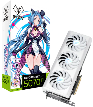MAXSUN RTX 5070Ti iCraft OC 16G (GeForce® RTX 5070 Ti) 16 Гб, GDDR7, 256 бит, PCI Express, 3xDP,1xHDMI