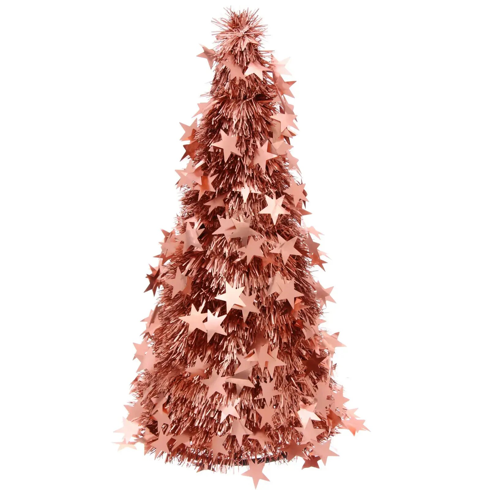 Елка декоративная TINSEL «Звездный путь» 50см, медный блеск, ПВХ
