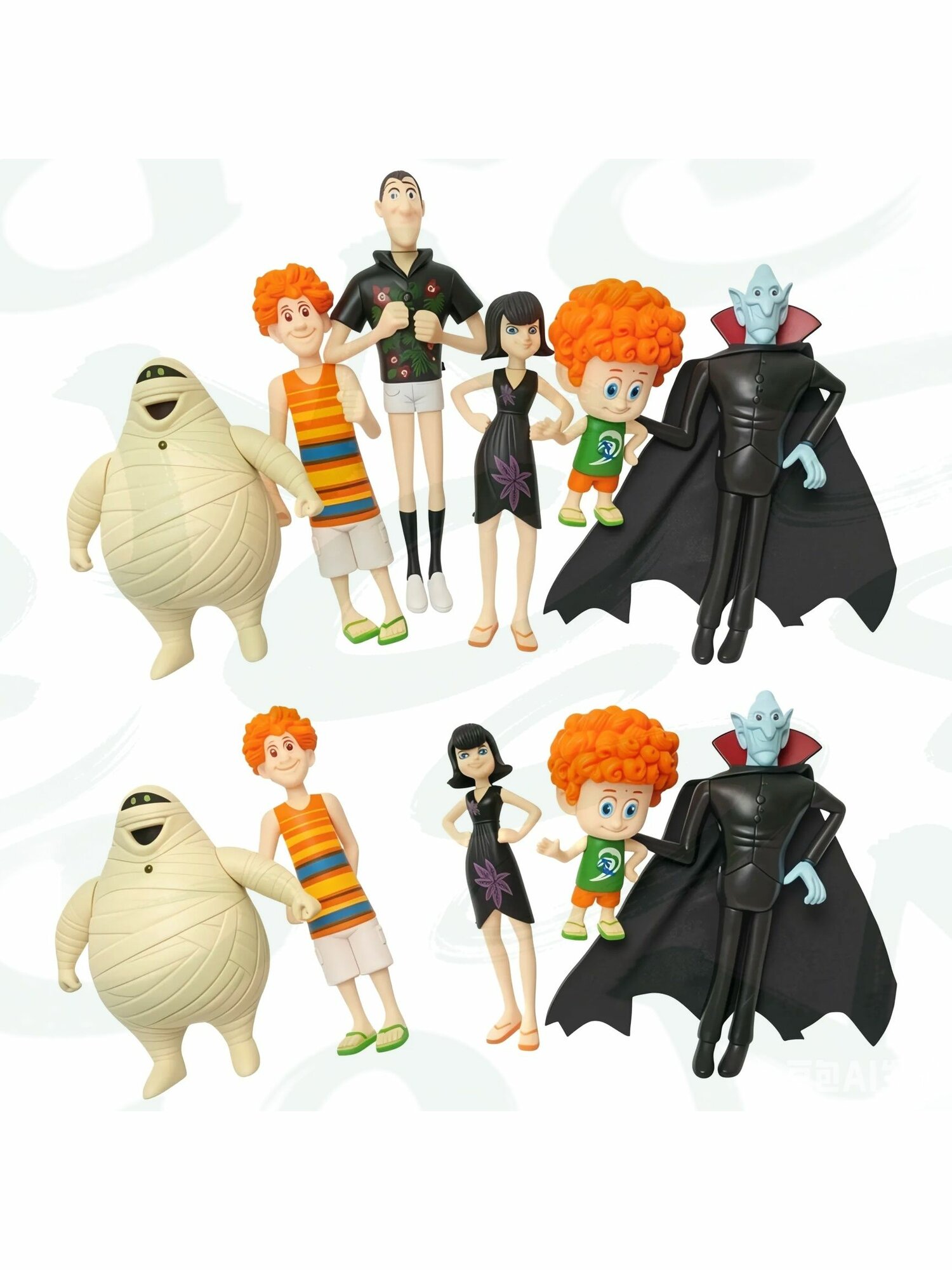 Набор фигурок из 6 шт (9-15 см) - Монстры на каникулах (Hotel Transylvania) персонажи мультфильма набор игрушек