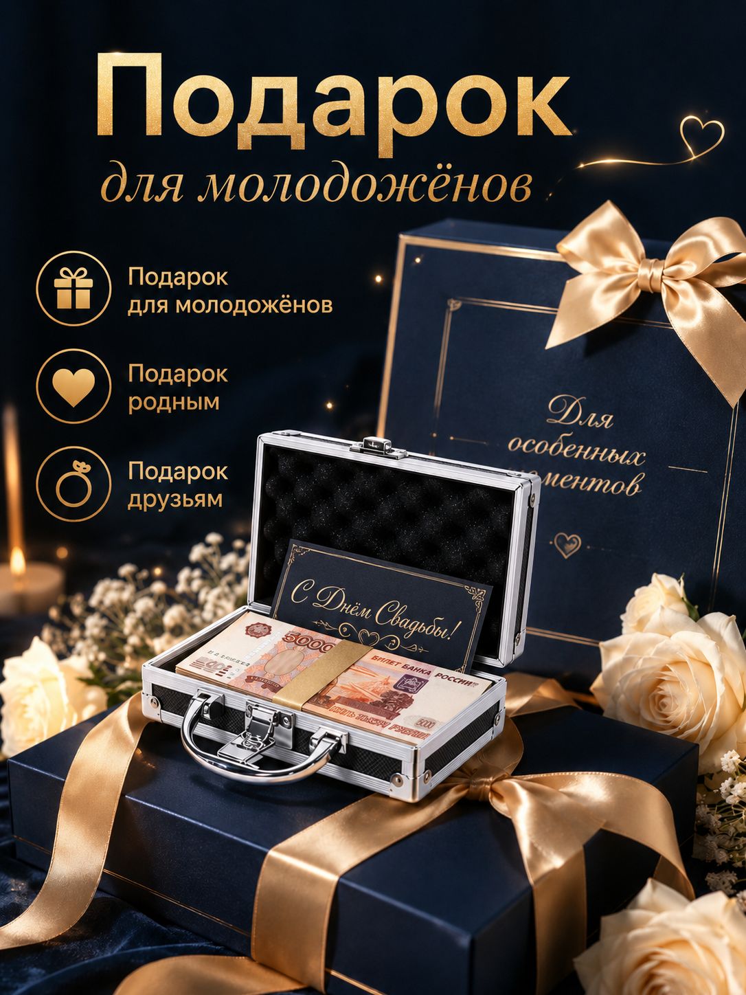 Декоративная шкатулка из алюминия в виде чемодана серебристого цвета с рельефной поверхностью и ручкой для хранения денег и мелочей размером 18х11х5.8
