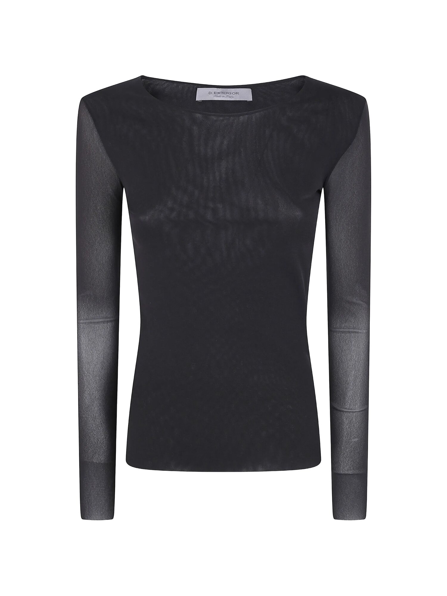 Топ D.EXTERIOR Sheer long-sleeve top