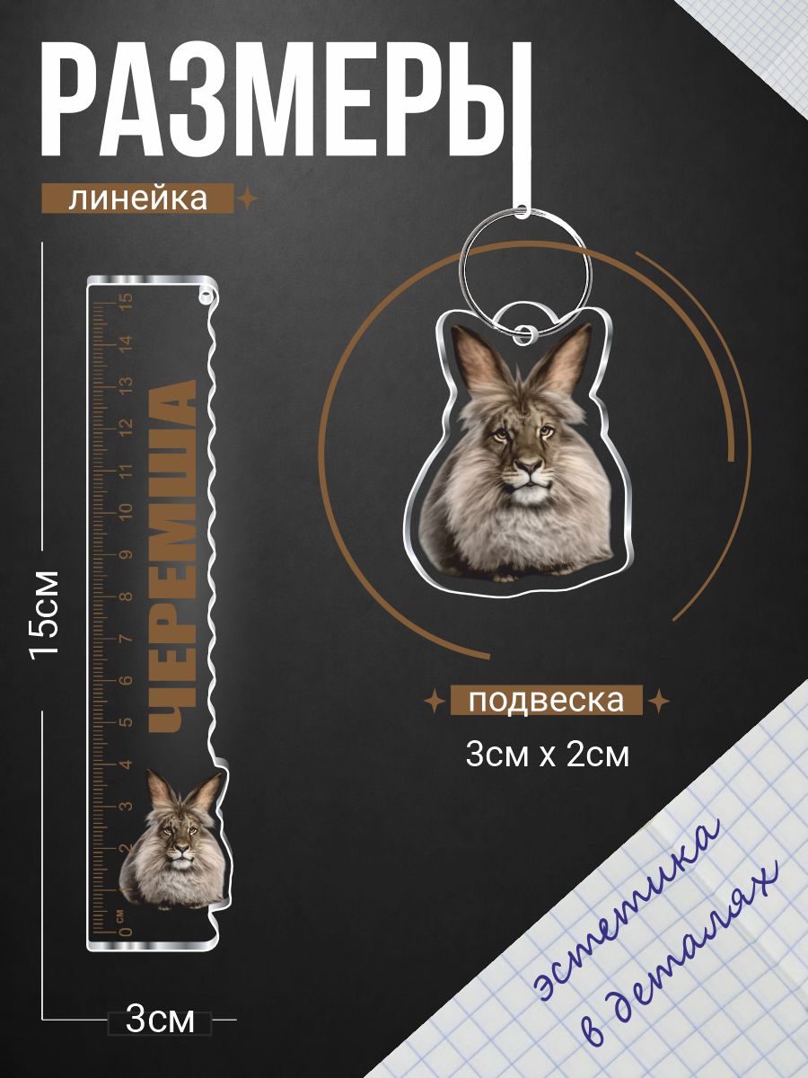 Линейка 15 см черемша — фото 1