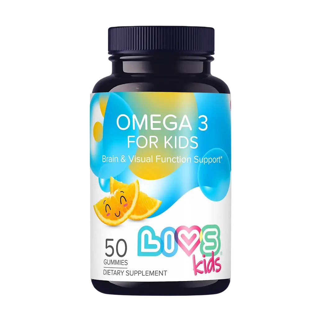 LIVS kids Омега для детей/Omega for kids мармеладные пастилки массой 4 г 50 шт