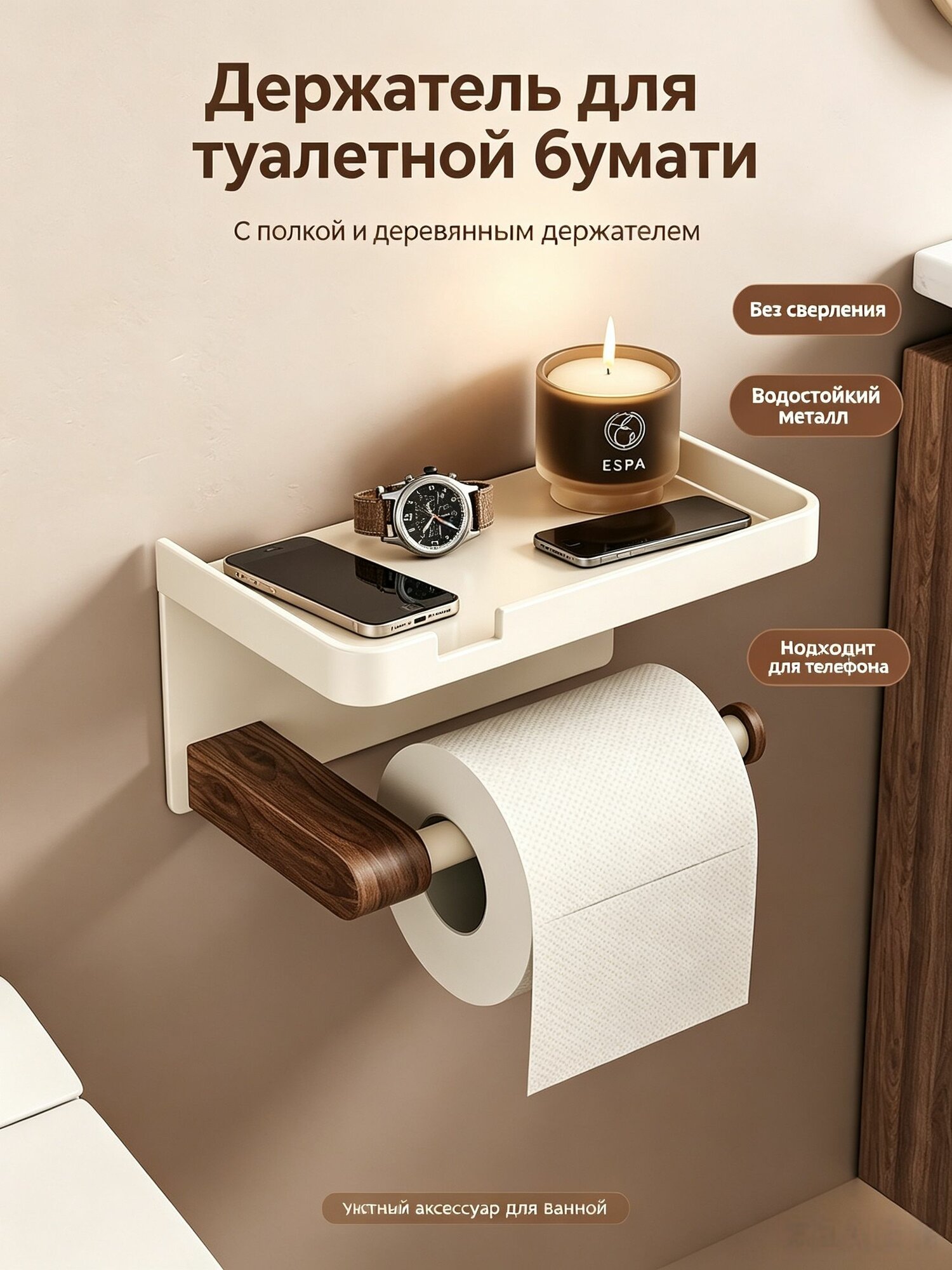Диспенсер для туалетной бумаги, 1 шт