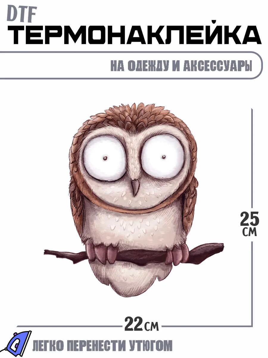 Термонаклейка Сова