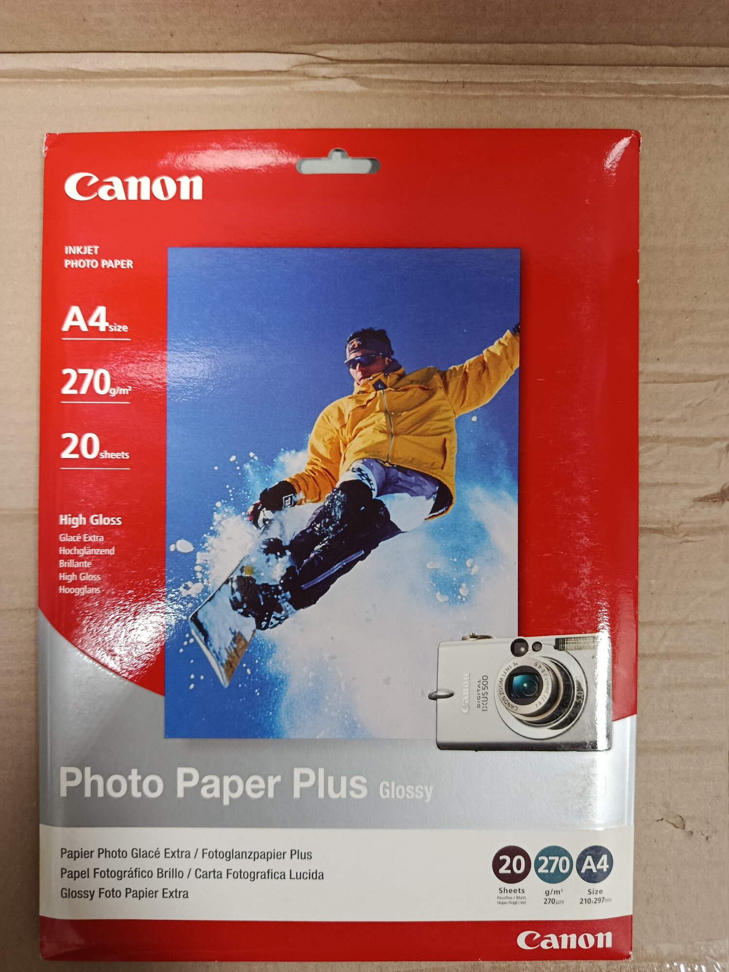 Бумага Canon Photo Paper Plus Glossy PP-101 (А4), A4 (210 x 297 мм)