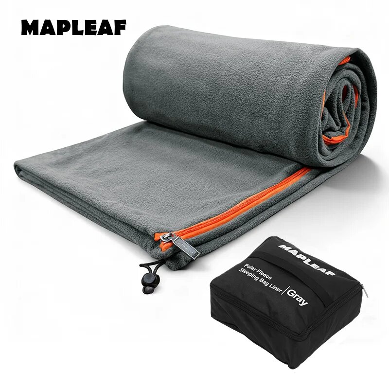 Флисовый вкладыш для спальника Mapleaf Gray