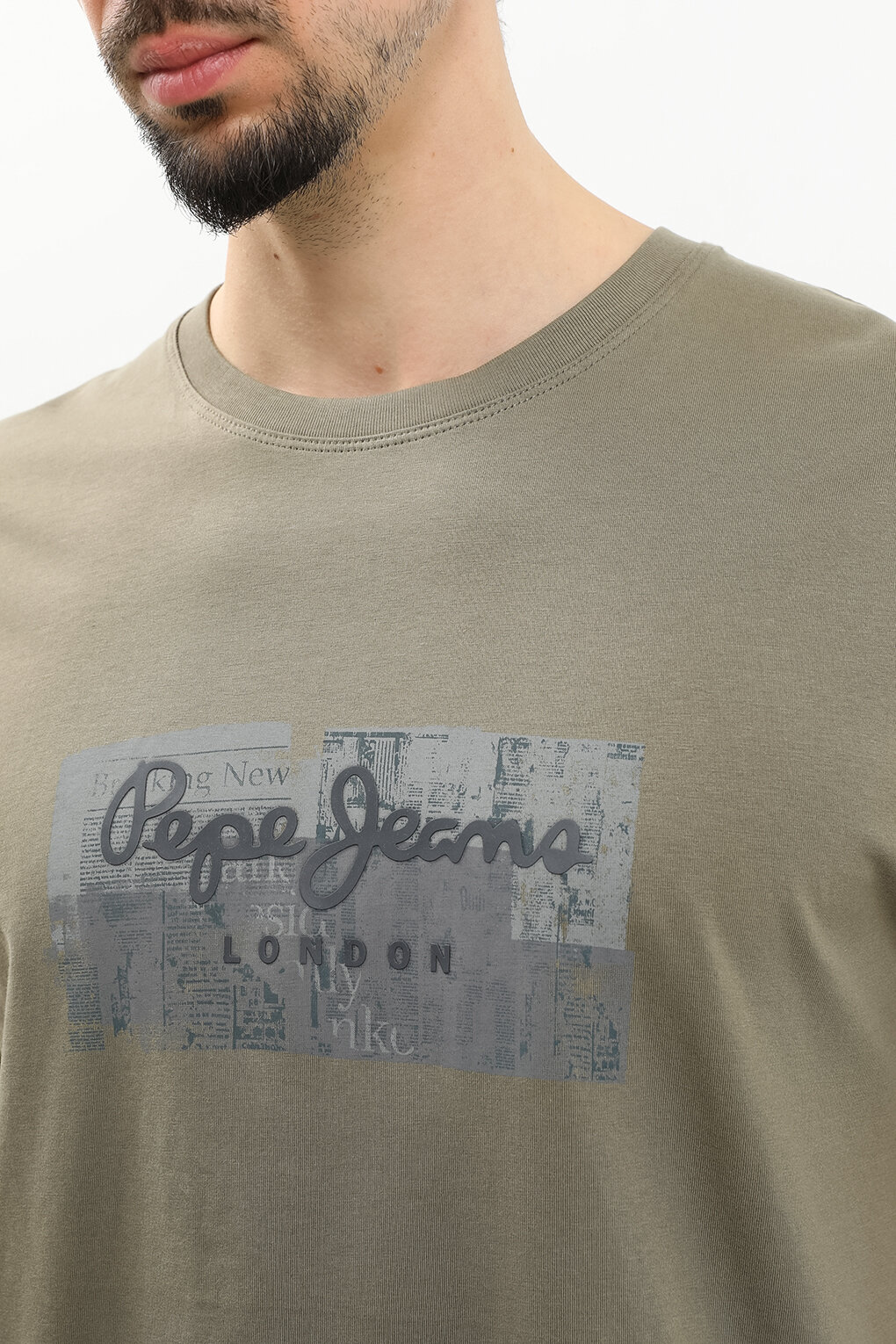 Футболка Pepe Jeans, размер S, зеленый — фото 1